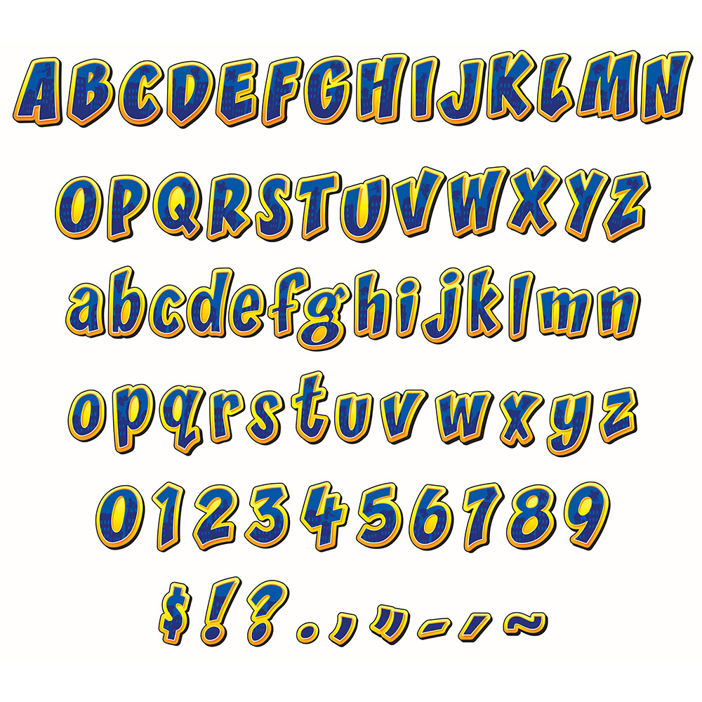 Bulletin Board Decor - Marvel™ Super Heroes Blue Bulletin Board Deco ...