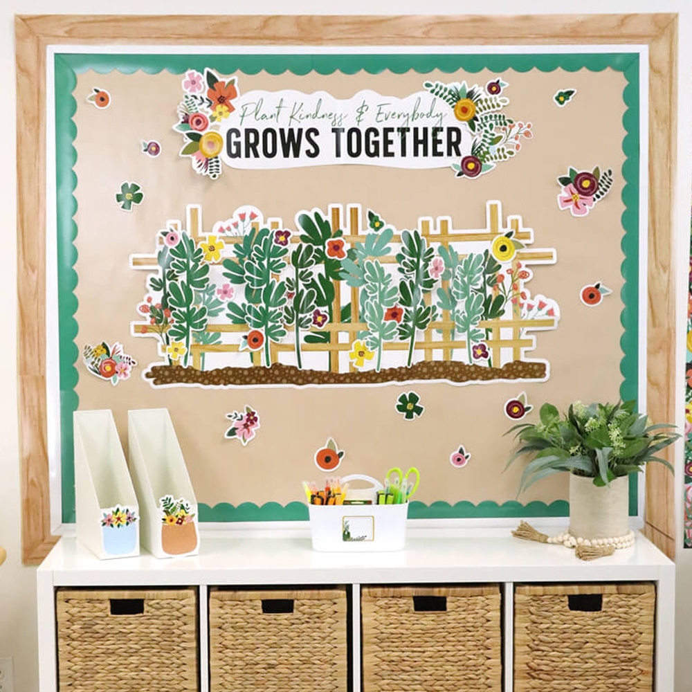 NEW PRODUCTS - Plant Kindness & Everybody Grows Together Bulletin Board Set