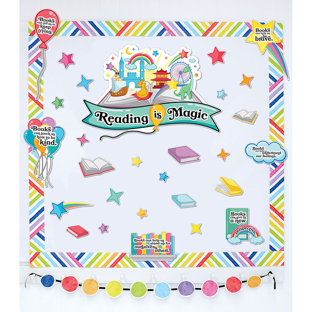 Bulletin Board Decor - Reading Is Magic Bulletin Board Set