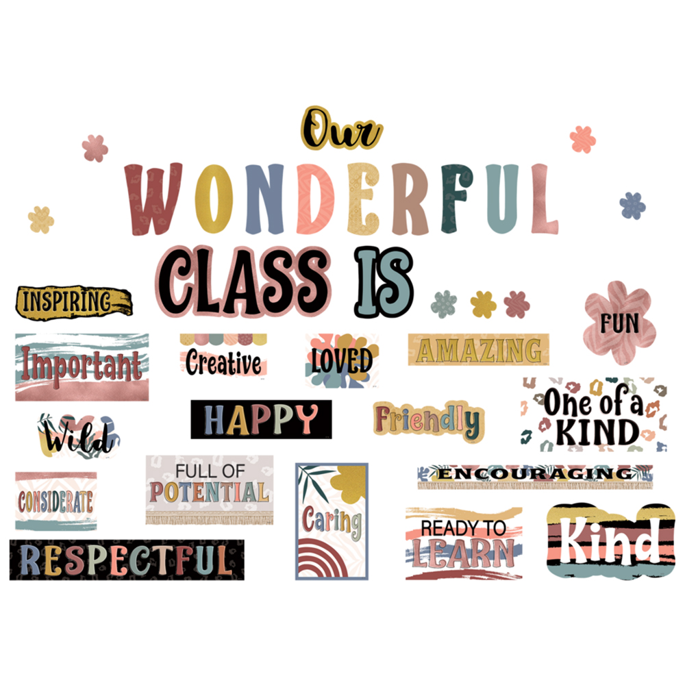 Bulletin Board Decor - Wonderfully Wild Our Wonderful Class Mini ...