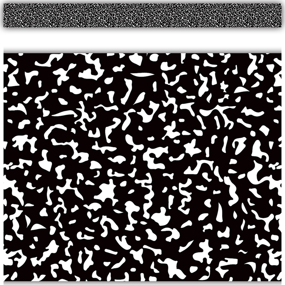 Bulletin Board Decor - Composition Straight Rolled Border Trim