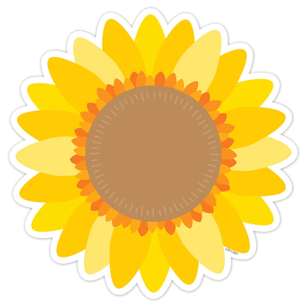 Bulletin Board Decor - Sunflower Designer Cut-Outs