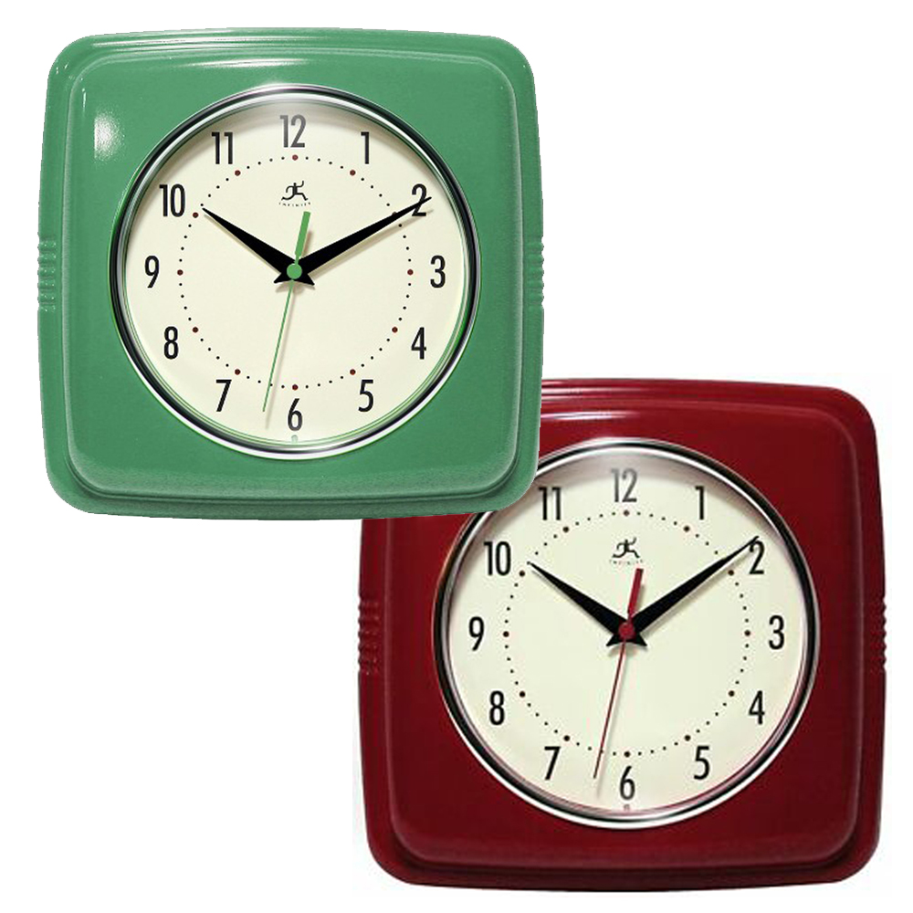 Clocks - Retro Clocks - 9-1/2 in. Square