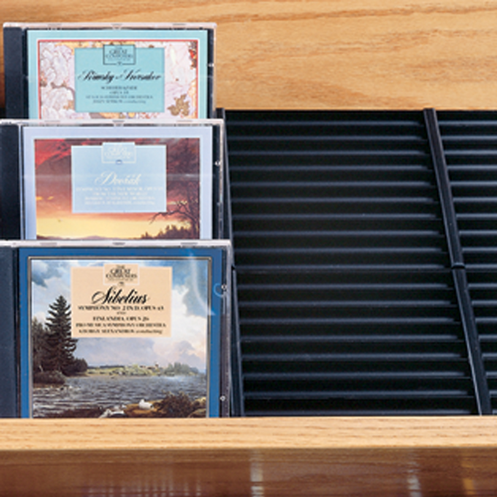CD & DVD Displays - MAR-LINE® Cleveland Solid Oak CD Display without ...