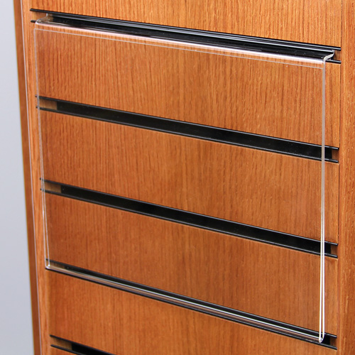 - Acrylic Slatwall Top-Loading Frame - 8-1/2 in.H x 11 in.W