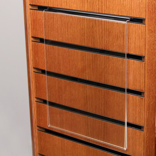 - Acrylic Slatwall Top-Loading Frame- 11 in.H x 8-1/2 in.W