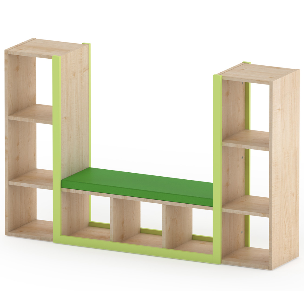 Reading Nooks - NOVUM® Bookcase with Wall and Seat