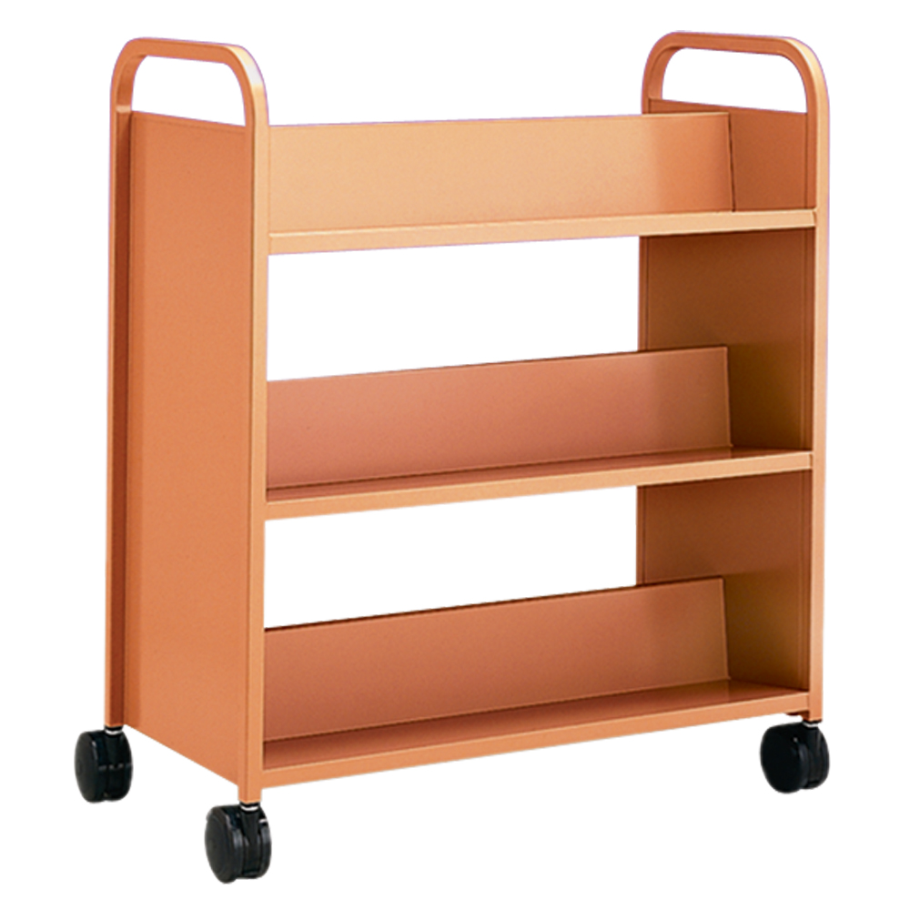 Book Trucks - Smith System® Buffalo Book Truck - 6 Sloped Shelves