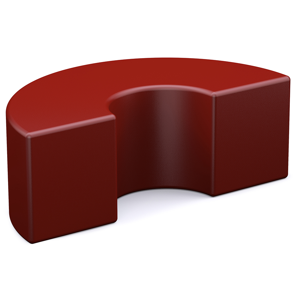 Main item Numbers - Russwood® VISIT Modular Seating - C Shaped Seat, Vinyl