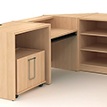 Paragon Infinity Circulation Desk | Custom, Modular Desks