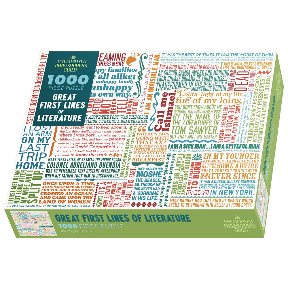Games & Puzzles - First Lines of Literature Puzzle