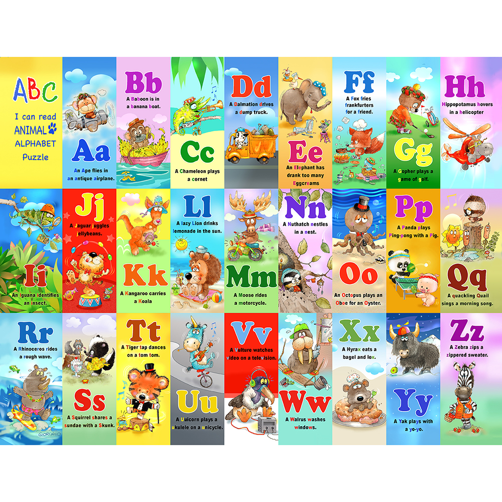 Games & Puzzles - Alphabet and Animals Puzzle