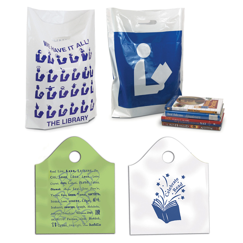Backpacks, Bags & Totes - Plastic Library Bags - 25/Pkg