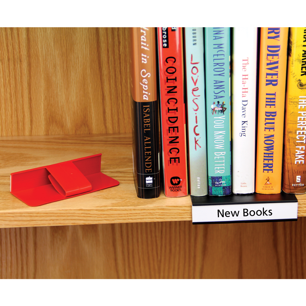 Shelf Label Holders & Inserts - Clip-On Plastic Shelf Label Holder - 10/Pkg