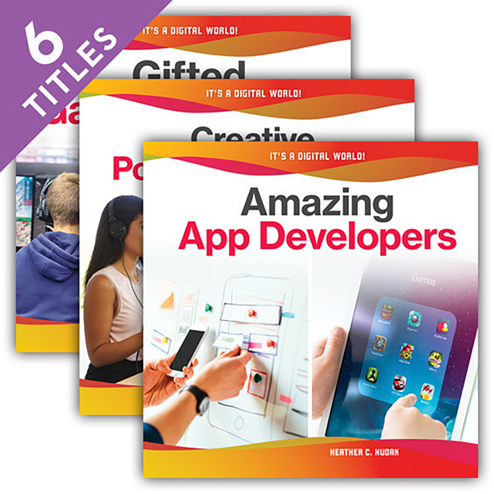 Educational Books and DVDs - It's a Digital World! 6 Book Set