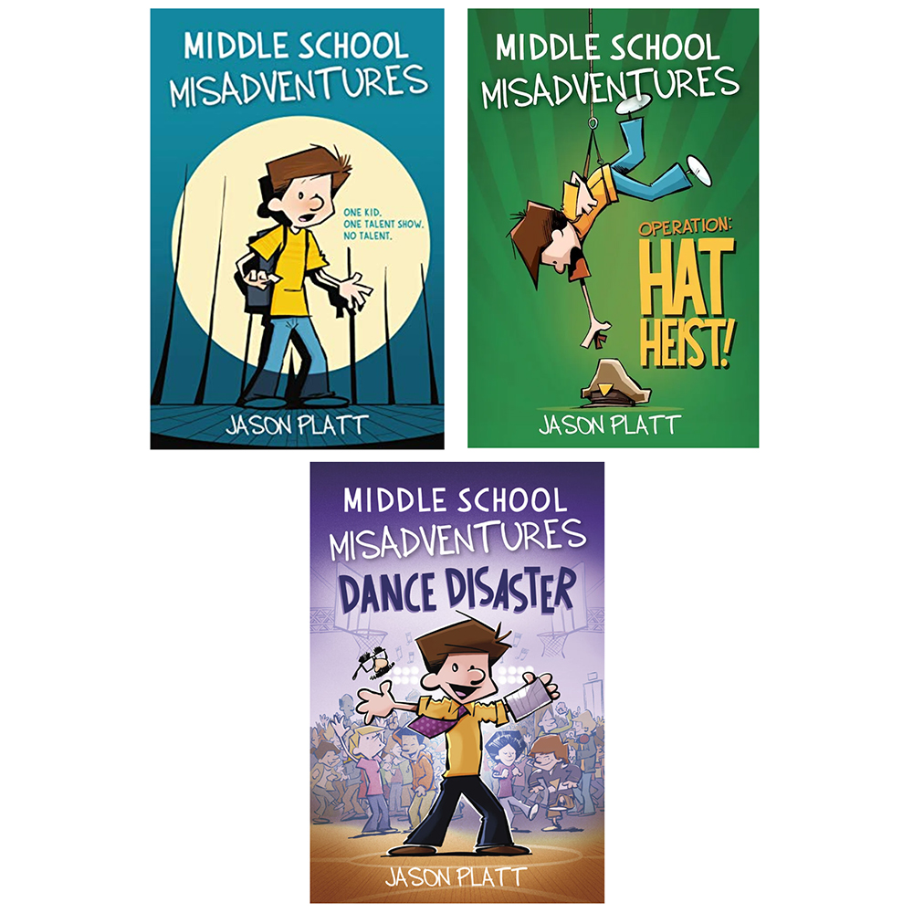 PERMA-BOUND - Middle School Misadventures 3 Book Graphic Novel Set