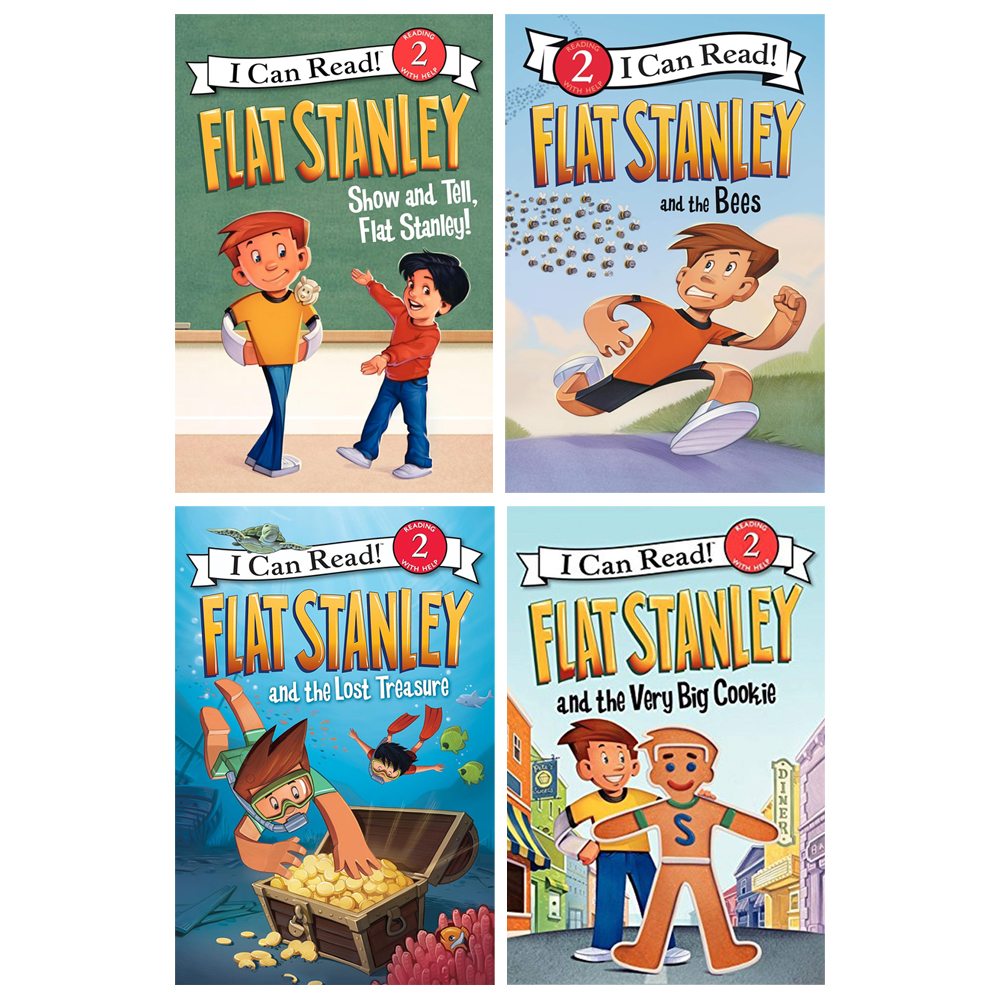 Children's Books (Grades PreK-3) - Flat Stanley 4 Book Set