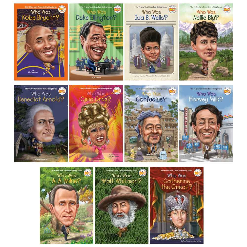 Educational Books and DVDs - Who Was…? 17 Books - Set 8