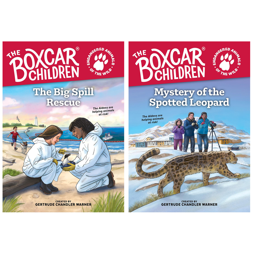 PERMA-BOUND - The Box Car Children Endangered Animals 2 Book Set