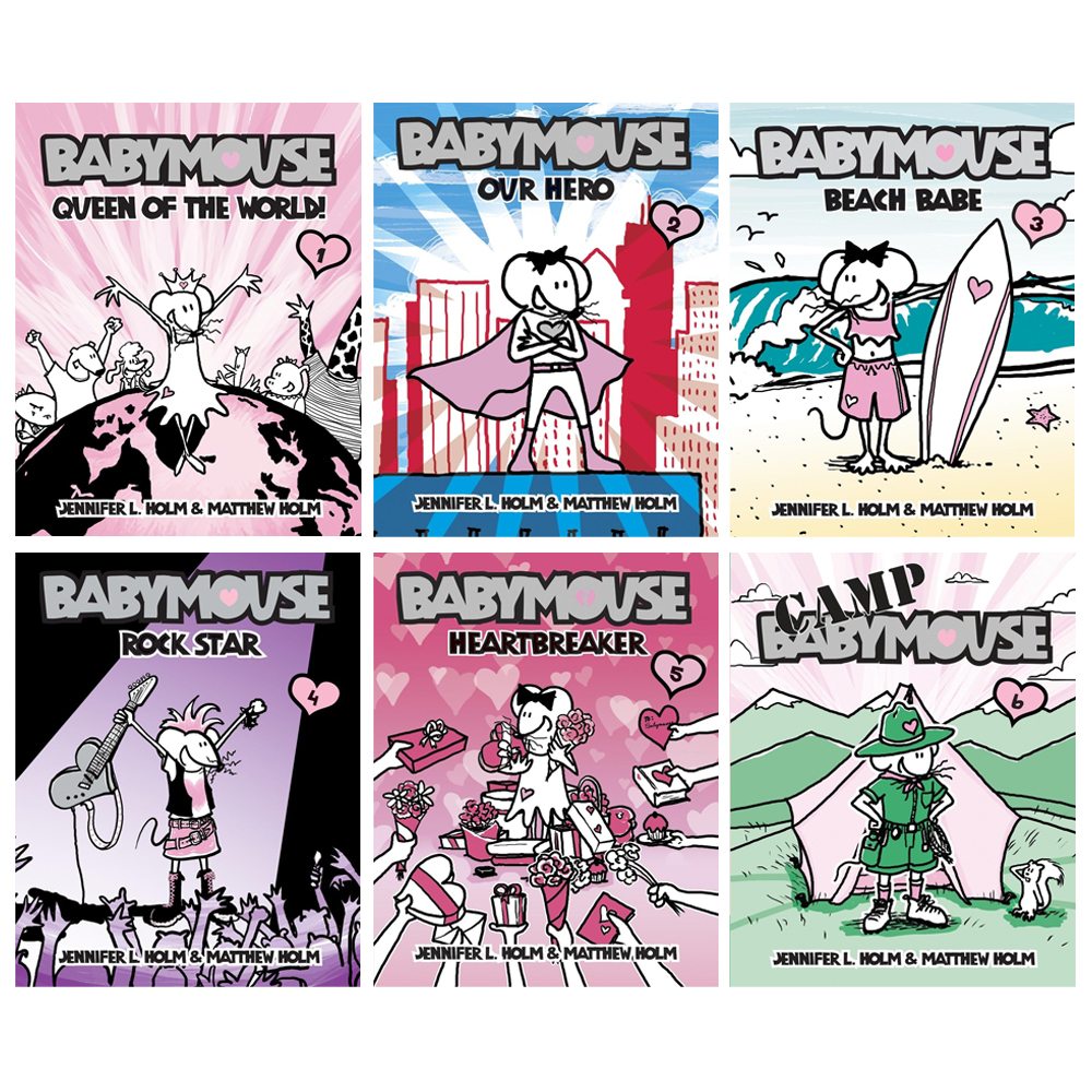 PERMA-BOUND - Babymouse Graphic Novel 10 Books Set 1