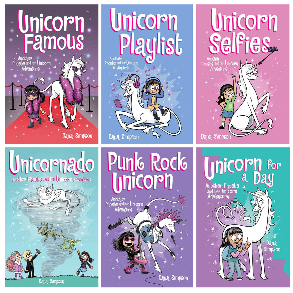 PERMA-BOUND - Phoebe And Her Unicorn 9 Graphic Novels Set 2