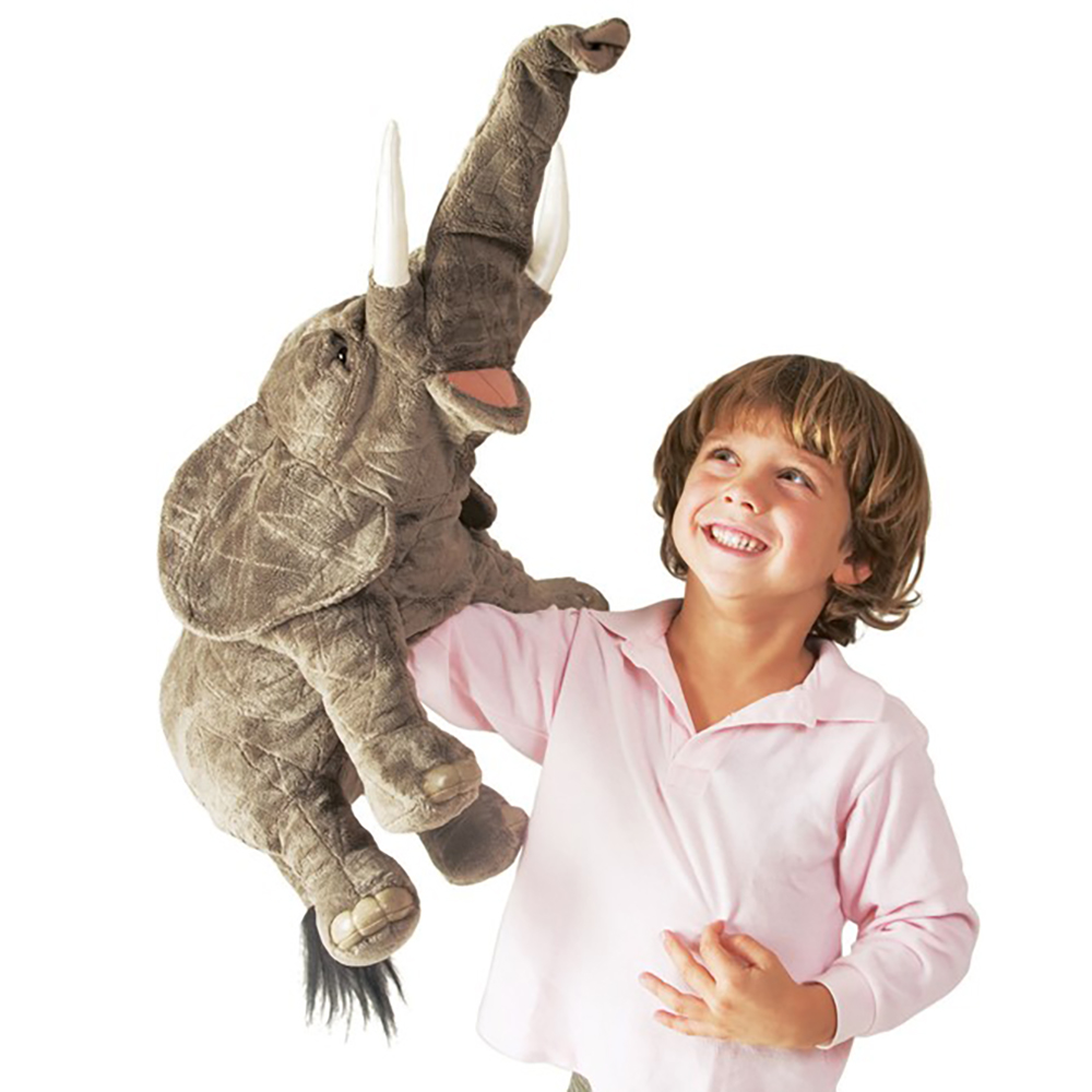 Hand Puppets & Plush - Folkmanis® Elephant Hand Puppet