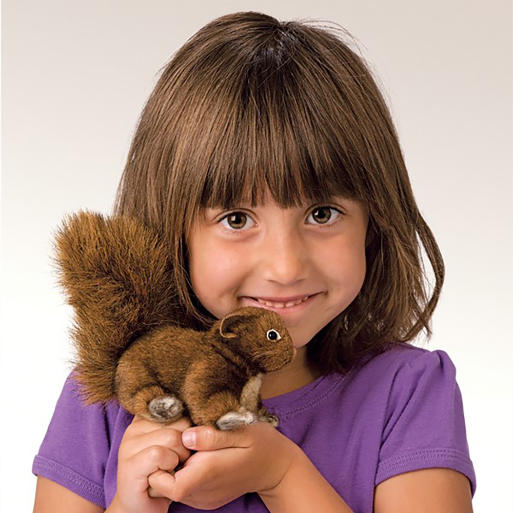 Hand Puppets & Plush - Folkmanis® Mini Red Squirrel Finger Puppet