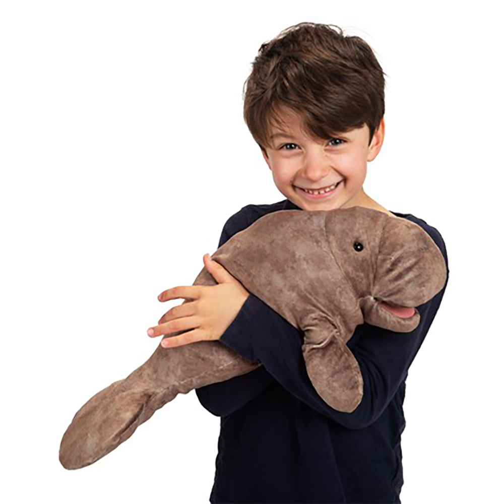 Hand Puppets & Plush - Folkmanis® Manatee Hand Puppet