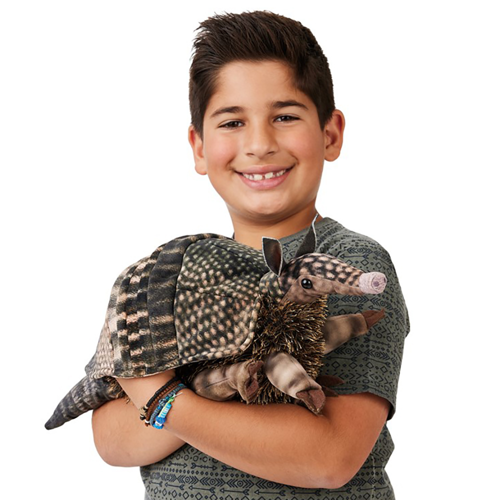 Hand Puppets & Plush - Folkmanis® Armadillo Hand Puppet