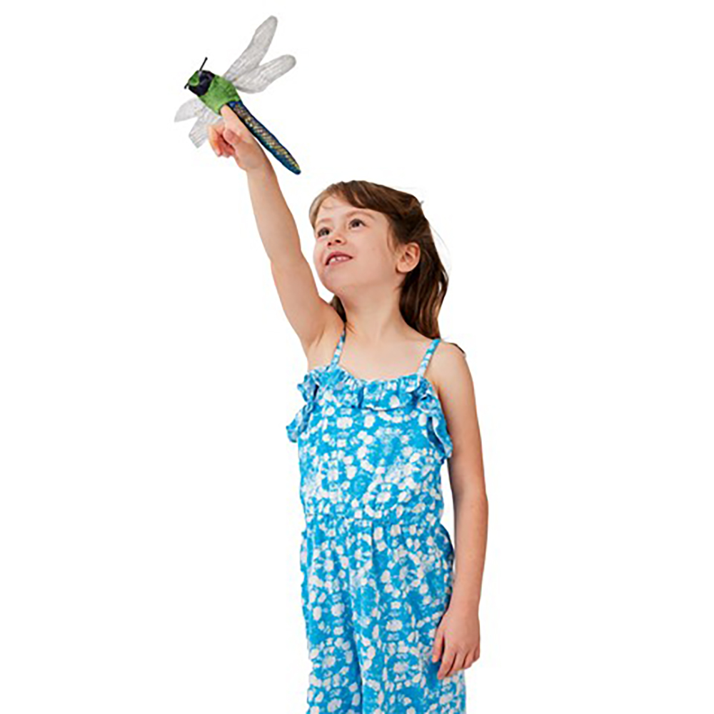 Hand Puppets & Plush - Folkmanis® Mini Dragonfly Finger Puppet