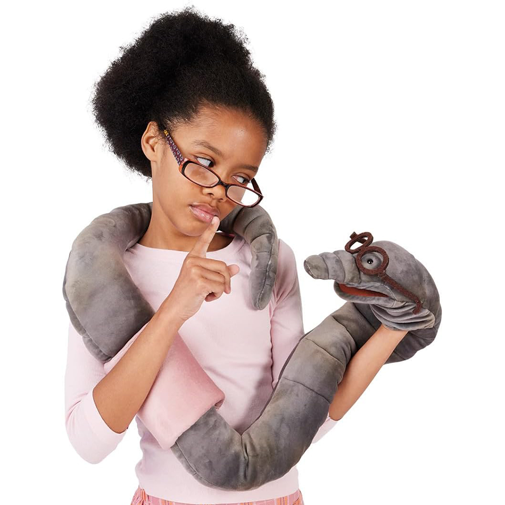 Hand Puppets & Plush - Folkmanis® Bookworm Hand Puppet