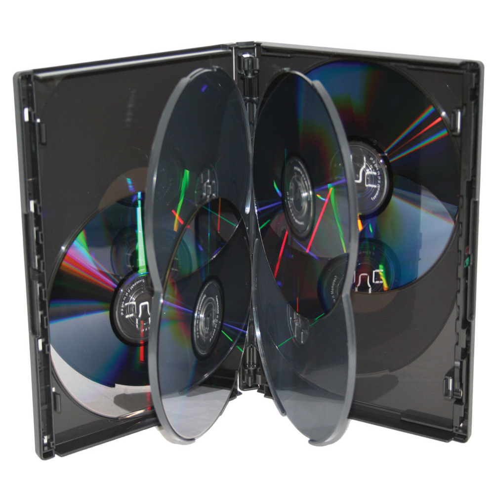 Today's Deals - Clear-Vu One-Time™ Security Case - 6 Disc DVD, Black