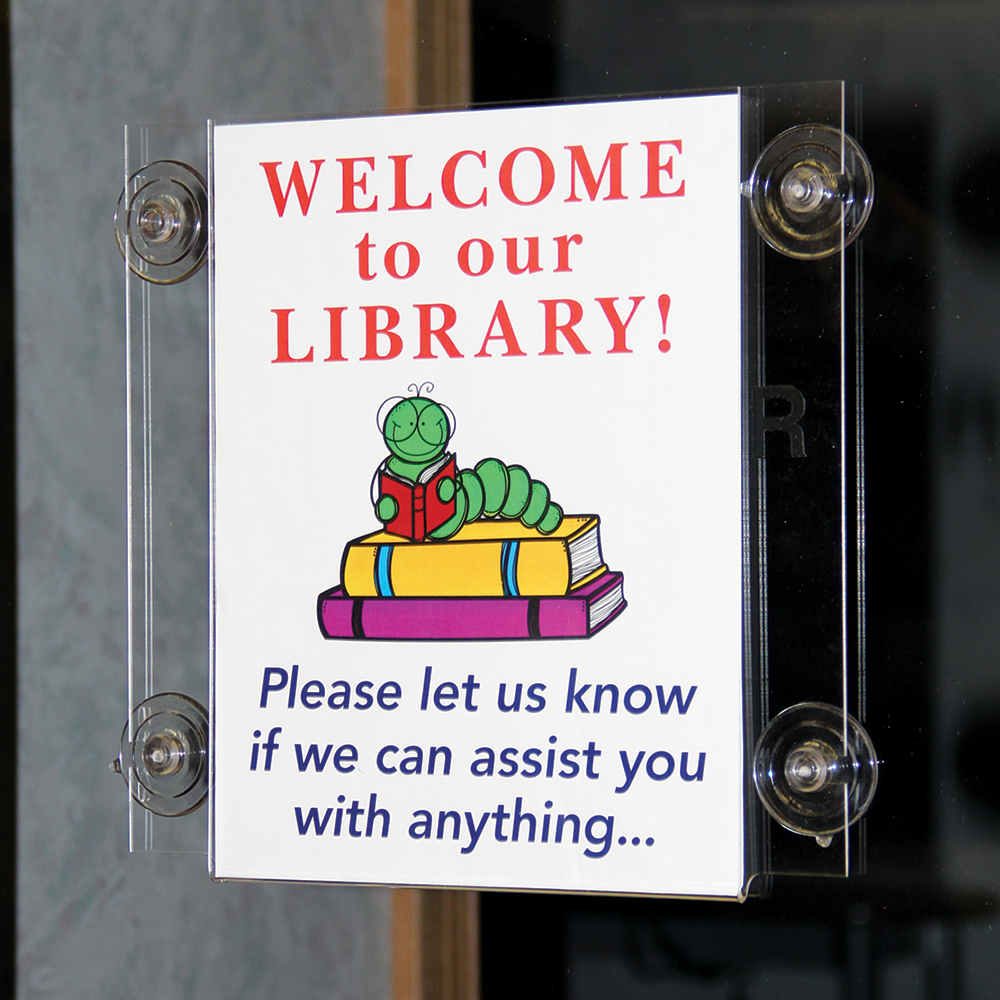 Sign Holders - Window-Mount Acrylic Sign Holder