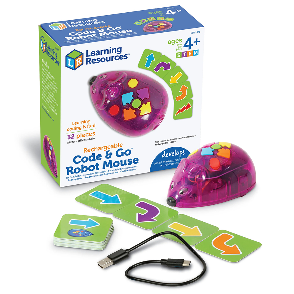 Main item Numbers - Code & Go™ Robot Mouse Single - Rechargeable