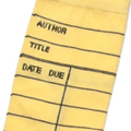Literary Socks - Library Card Socks