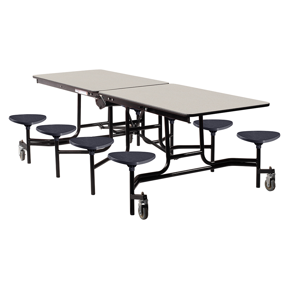 Main item Numbers - NPS® Mobile Cafeteria Table w/Ergomax Stools - 8 ft ...