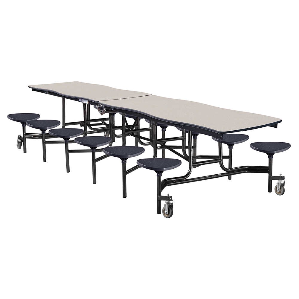 Main item Numbers - NPS® Mobile Cafeteria Table w/Ergomax Stools - 10 ...