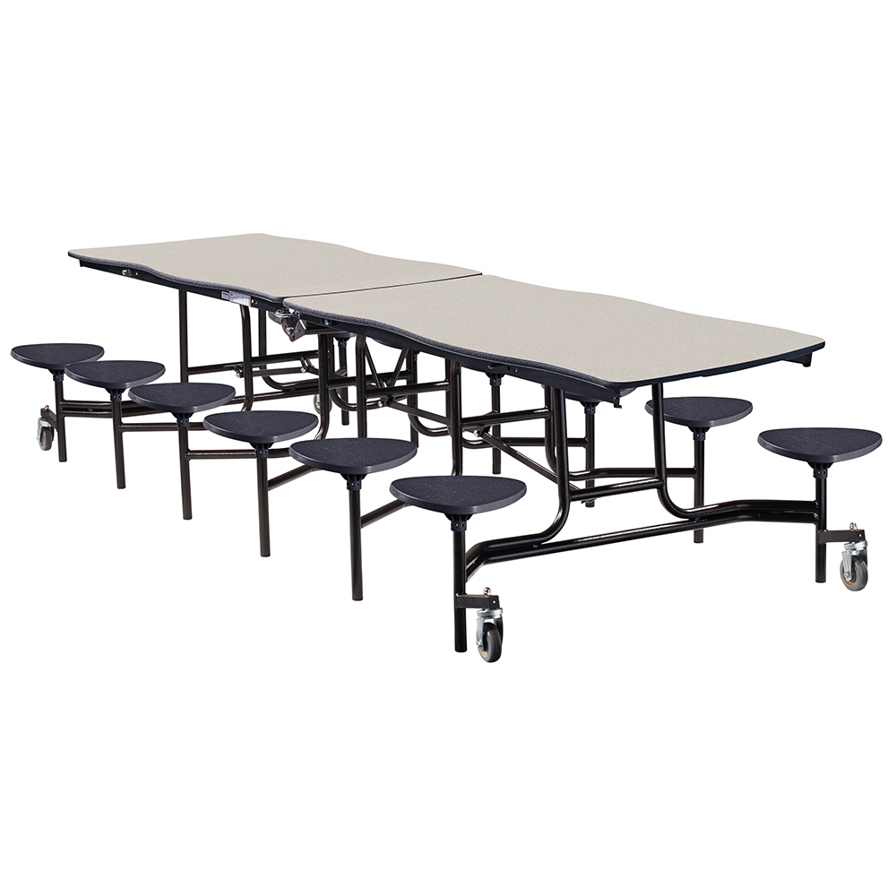 Main item Numbers - NPS® Mobile Cafeteria Table w/Ergomax Stools - 12 ...