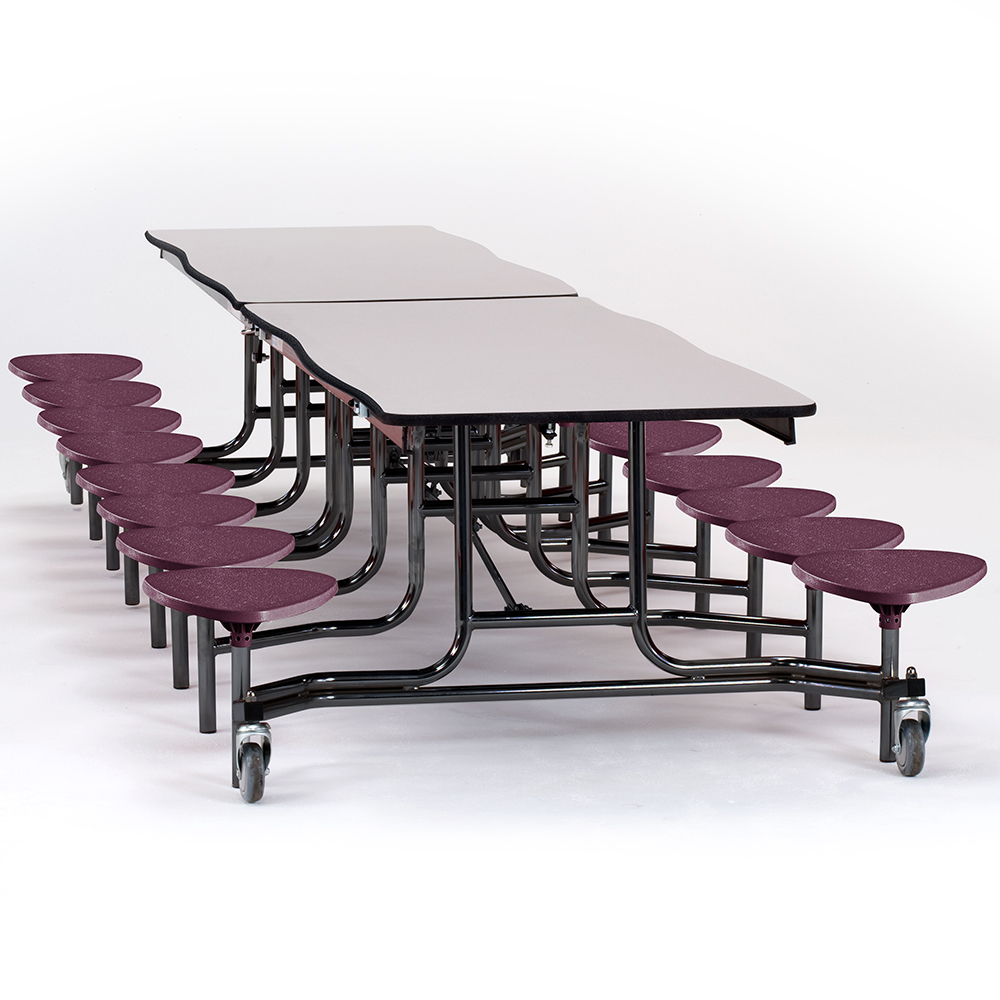 Main item Numbers - NPS® Mobile Cafeteria Table w/Ergomax Stools - 12 ...