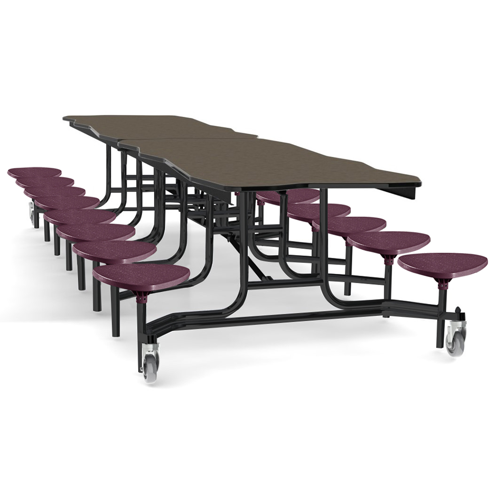 Main item Numbers - NPS® Mobile Cafeteria Table w/Ergomax Stools - 12 ...