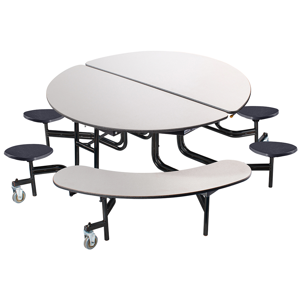National Public Seating - NPS® Mobile Cafeteria Combo Table - Round