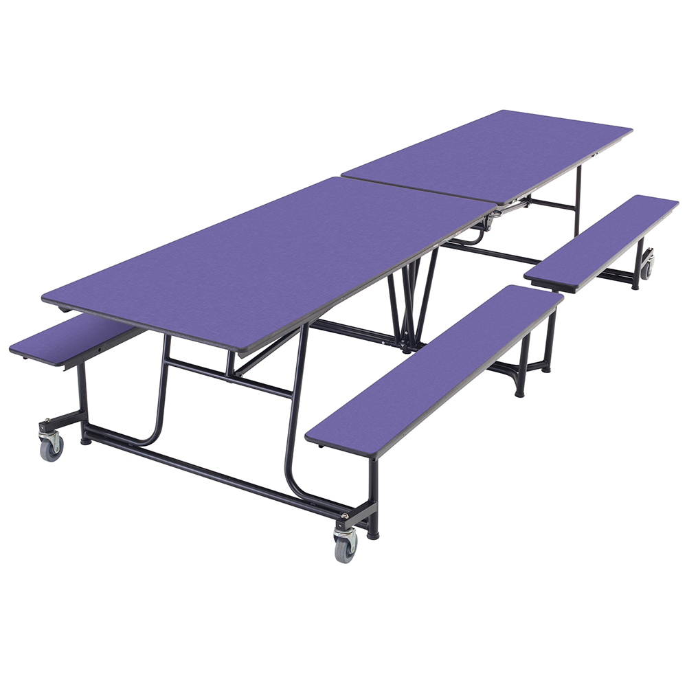 NEW PRODUCTS - AmTab® Mobile Cafeteria 4 Bench Tables - Rectangle