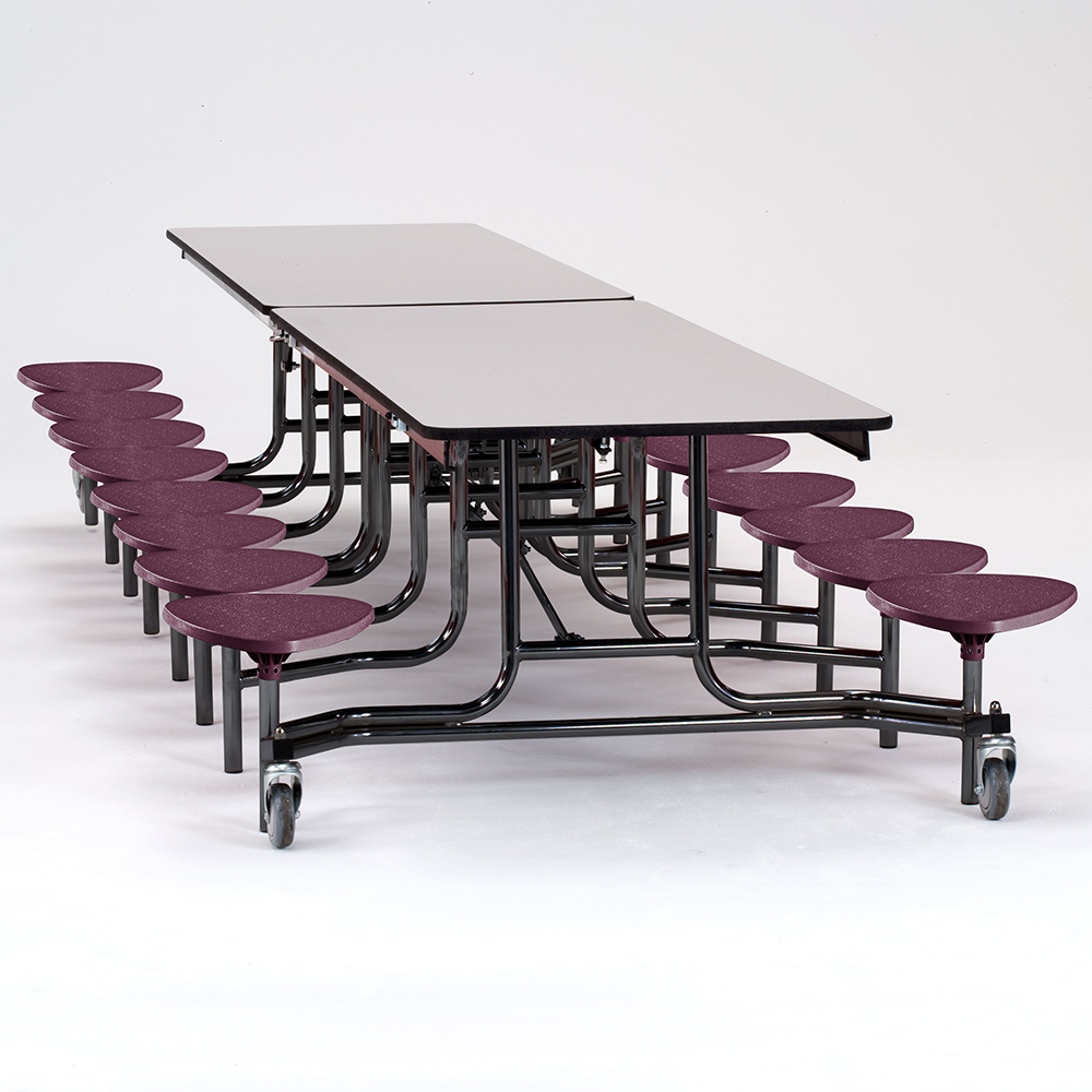 National Public Seating - NPS® Mobile Cafeteria Tables - Rectangle