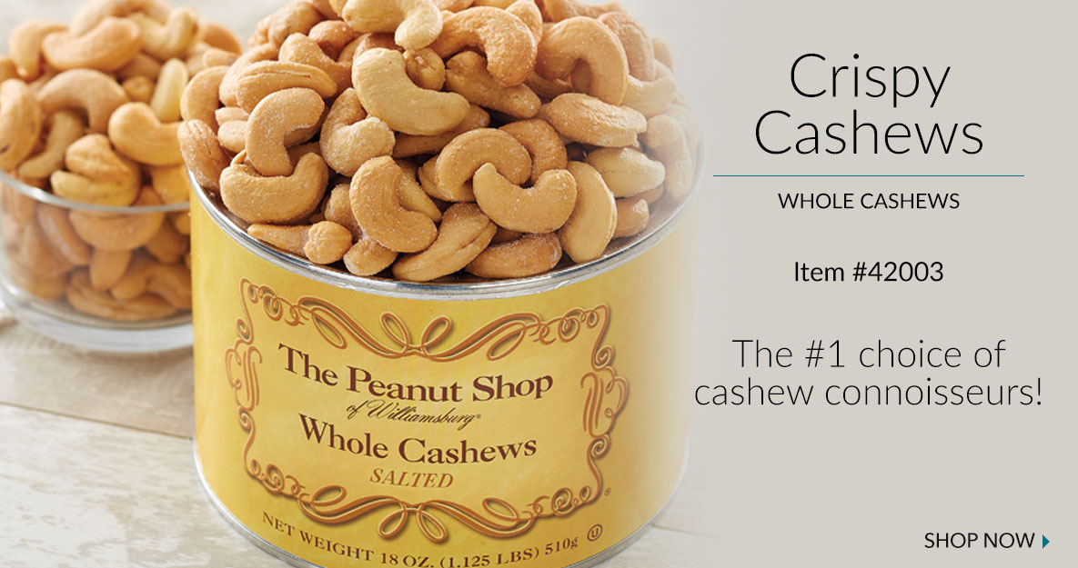 Virginia Peanuts, Seasoned Peanuts and Chocolate Covered from The Peanut Shop of Williamsburg