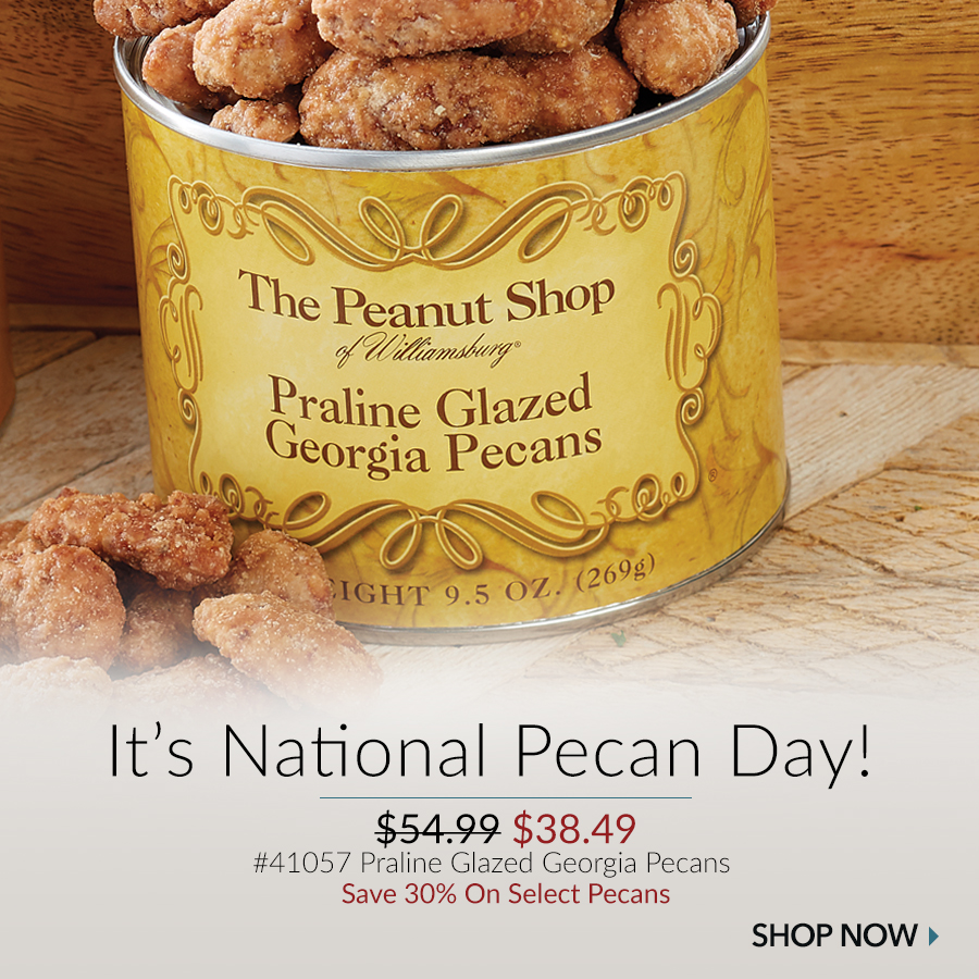 Virginia Peanuts, Seasoned Peanuts and Chocolate Covered from The Peanut Shop of Williamsburg