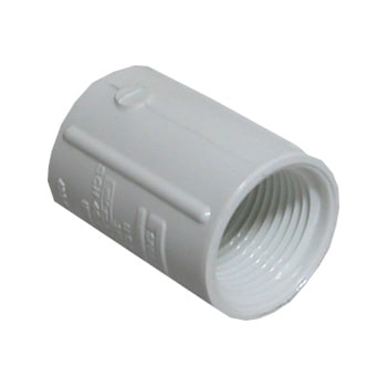 PVC Threaded Coupler, Fittings: The Pond Guy