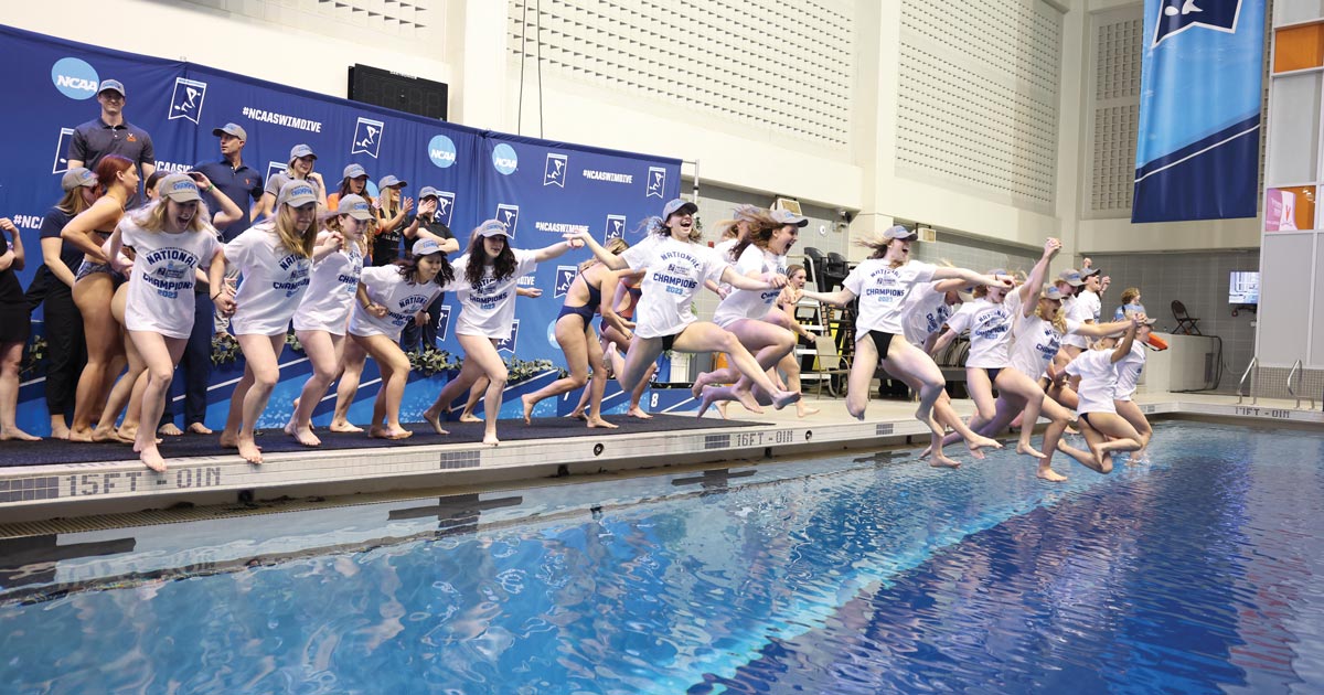 Making it reign: Women’s swimming gets third national championship in a ...
