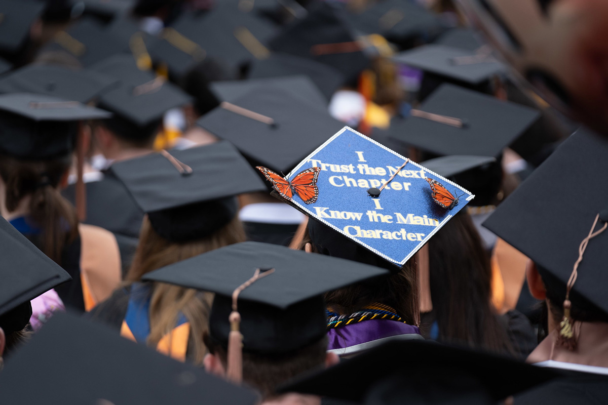 UVA grads show off creativity with custom mortarboards—VIRGINIA Magazine