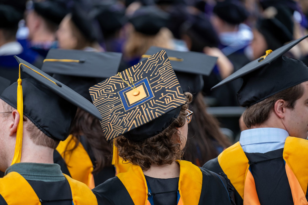 UVA grads show off creativity with custom mortarboards—VIRGINIA Magazine