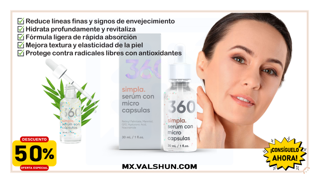 Simpla 360: Sérum Anti-Envejecimiento Natural 🌟